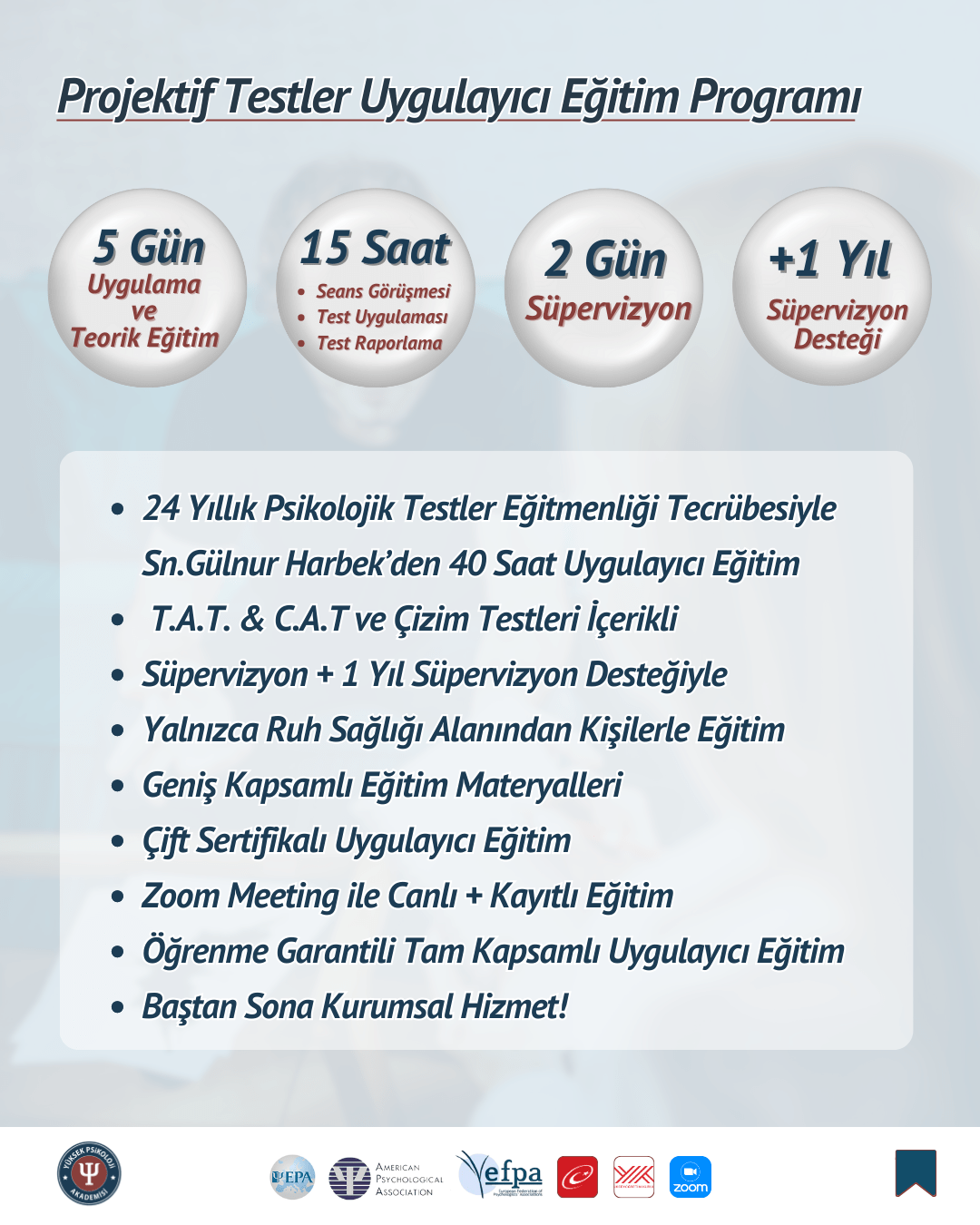 Projektif Testler Eğitimi - Yüksek Psikoloji Akademisi